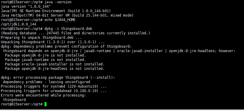 a dependency error when install on ubuntu16 · Issue #369 · thingsboard/thingsboard · GitHub
