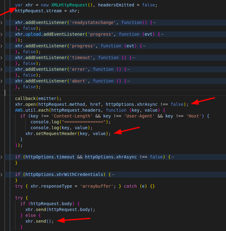when I use xhr.setRequestHeader, the weird thing happens. The value I ...