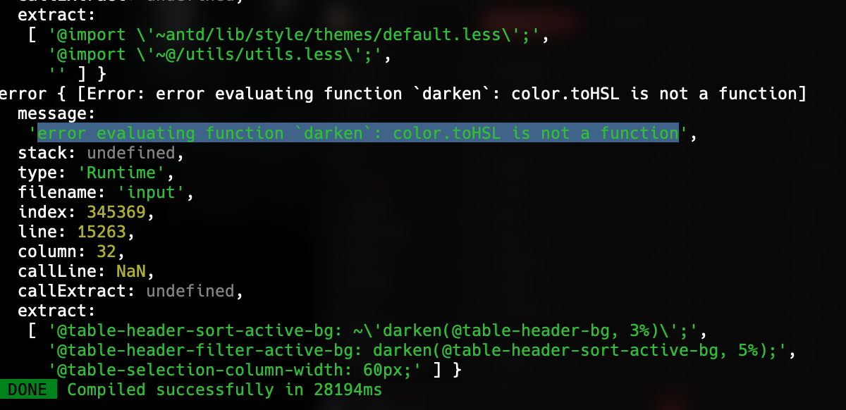 🐛[BUG] v2.20报”error evaluating function `darken`: color.toHSL is not a function“ 错误 · Issue ...