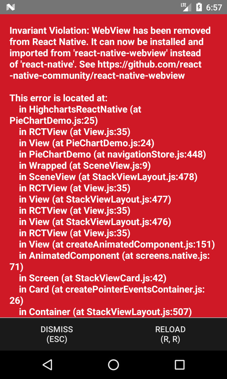 Webview Not Found · Issue 720 · React Native Webviewreact Native Webview · Github