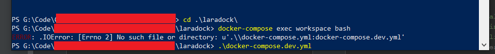 Error Ioerror [errno 2] No Such File Or Directory · Issue 1268 · Laradock Laradock · Github