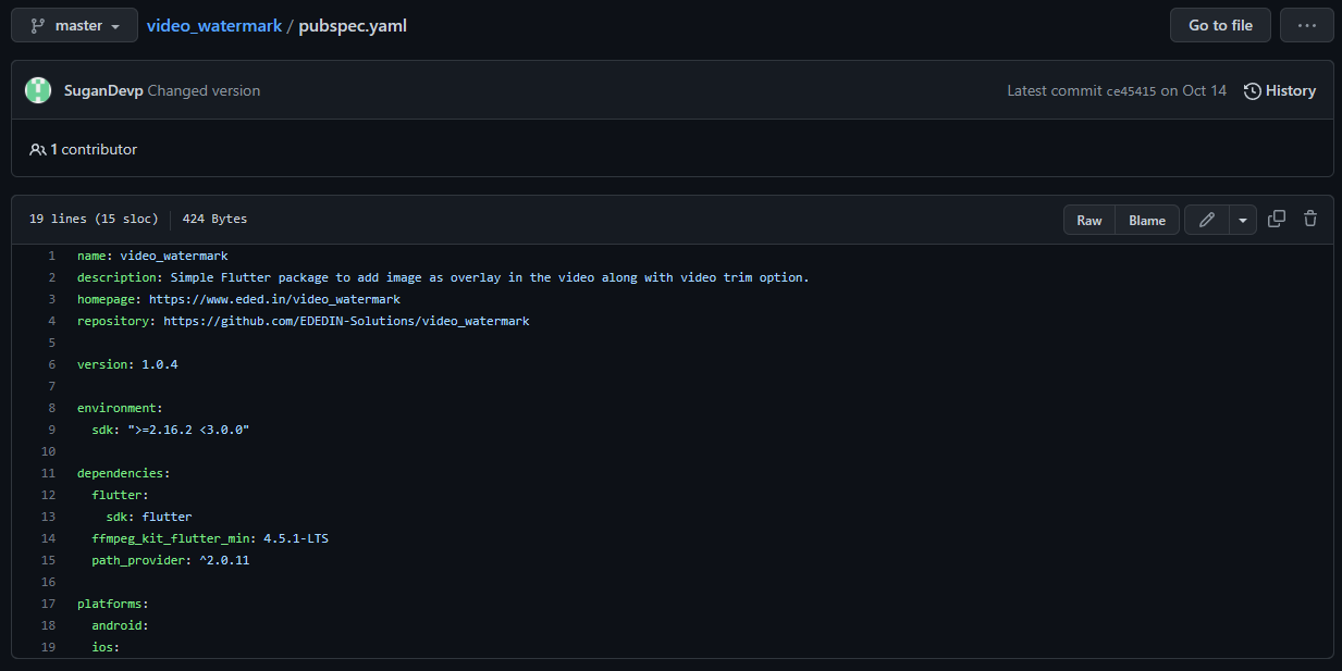 Can You Update Ffmpegkitfluttermin Library In Your Pubspecyaml To Another Version Without