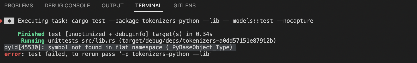 Tests Fail With Python Binded Modulesfunctions · Issue 1122 · Huggingfacetokenizers · Github
