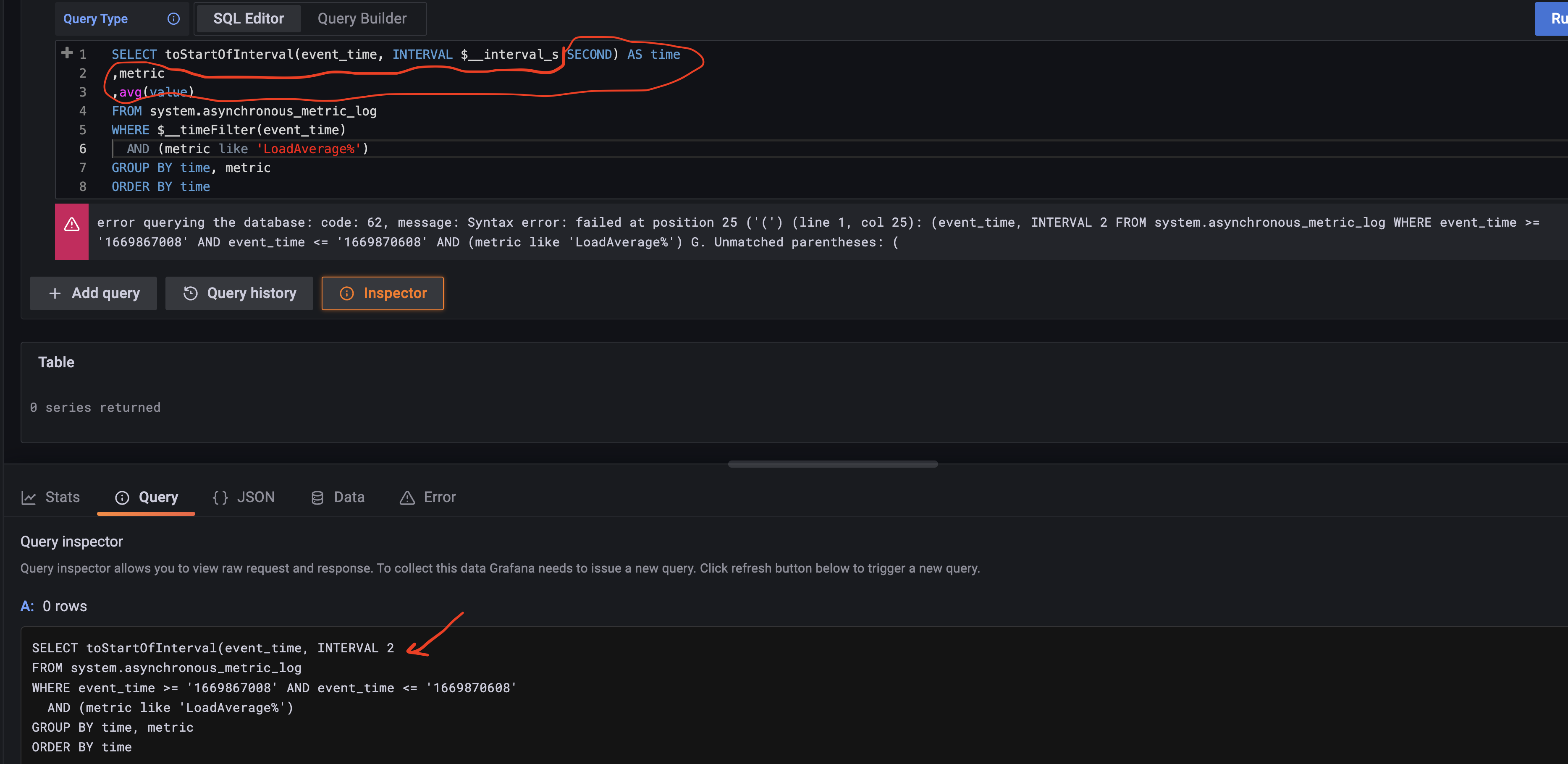 Breaking change on `$__interval_s` on v2.0.4 (working on v1.1.2) · Issue #249 · grafana ...