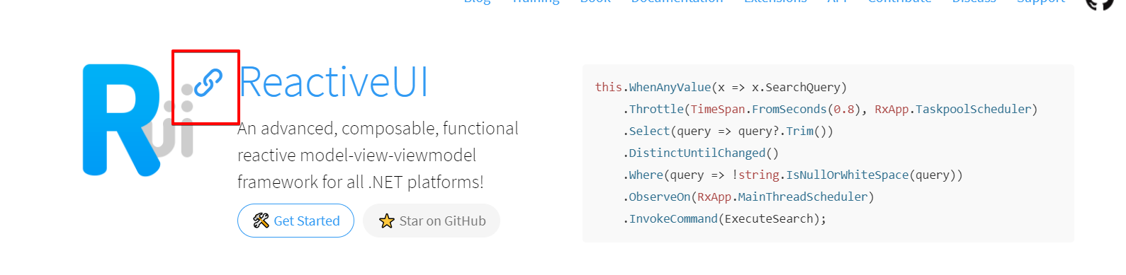 feature: remove anchors from the main page · Issue #547 · reactiveui/website · GitHub