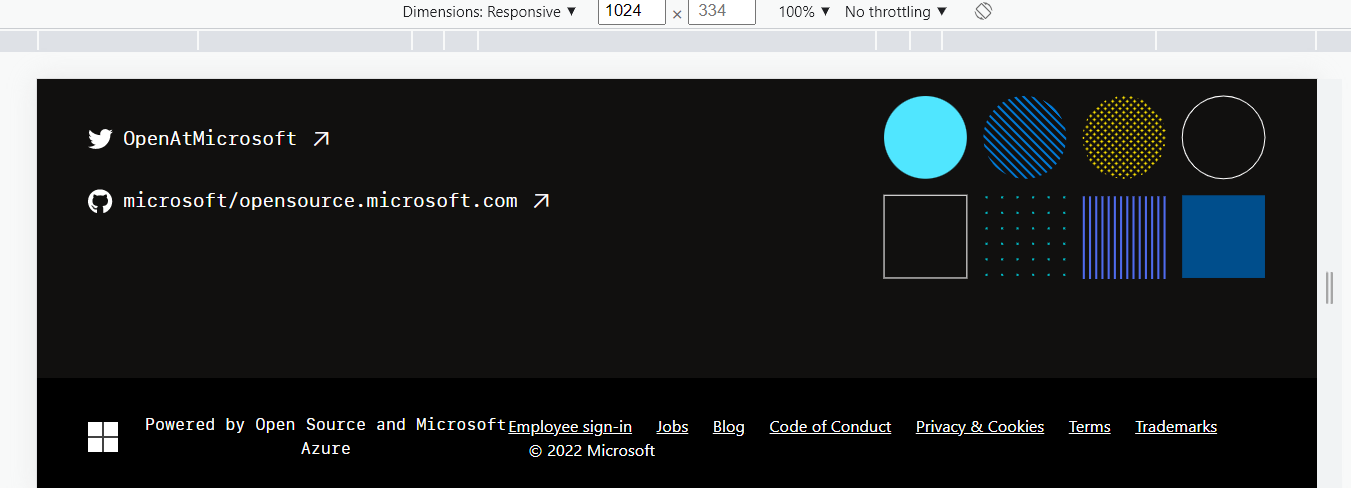 update footer items on tablet · Issue #167 · microsoft/opensource.microsoft.com · GitHub