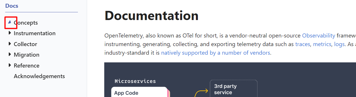 docs navigation arrow on hover UX · Issue #1198 · google/docsy · GitHub