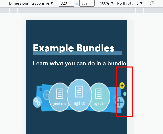 goes off screen Example Bundles image on mobile · Issue #2702 · getporter/porter · GitHub