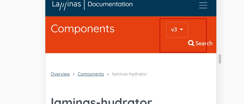 Versioning button is shifted · Issue #114 · laminas/laminas.github.io · GitHub