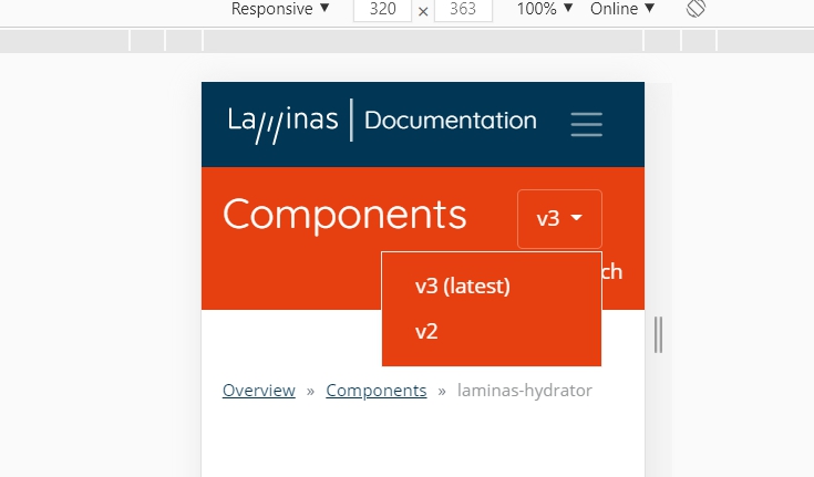 version dropdown menu goes beyond · Issue #116 · laminas/laminas.github.io · GitHub