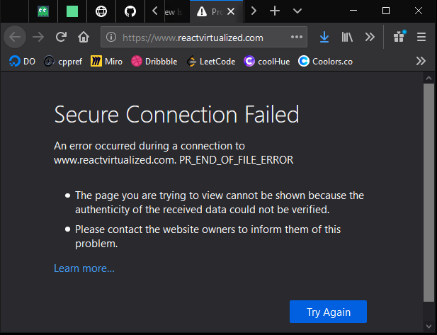 Web-site is down? · Issue #1587 · bvaughn/react-virtualized · GitHub