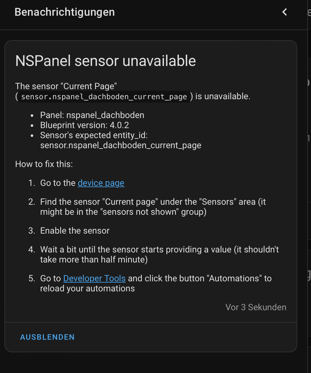 After Update "NSPanel sensor unavailable" · Issue #1277 · Blackymas/NSPanel_HA_Blueprint · GitHub