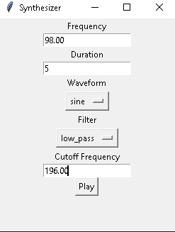 GitHub - baristaner/python-synthesizer