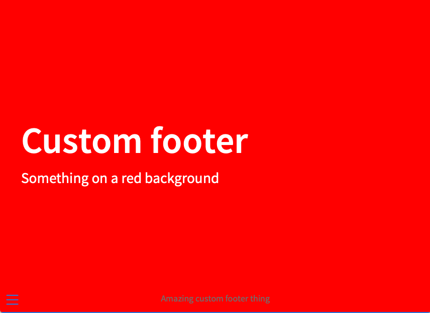 Footer text colour doesn't change with darker background colours ...