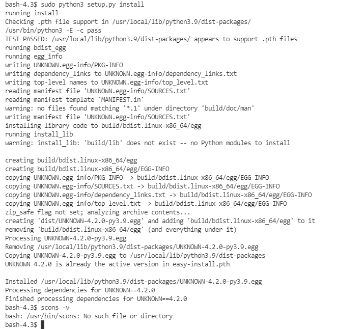 Install Error · Issue 4066 · Sconsscons · Github 