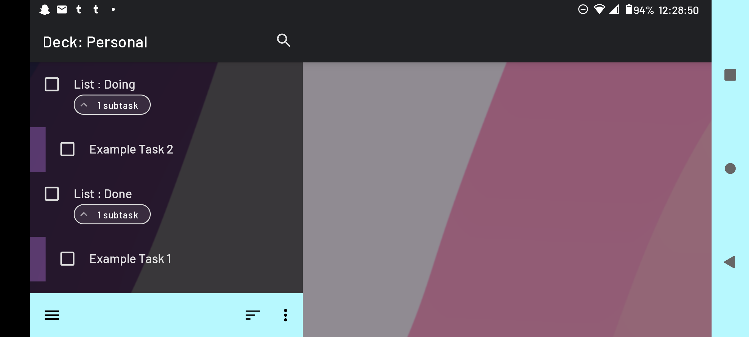 App doesn't make use of full screen width in landscape orientation · Issue #2090 · tasks/tasks ...