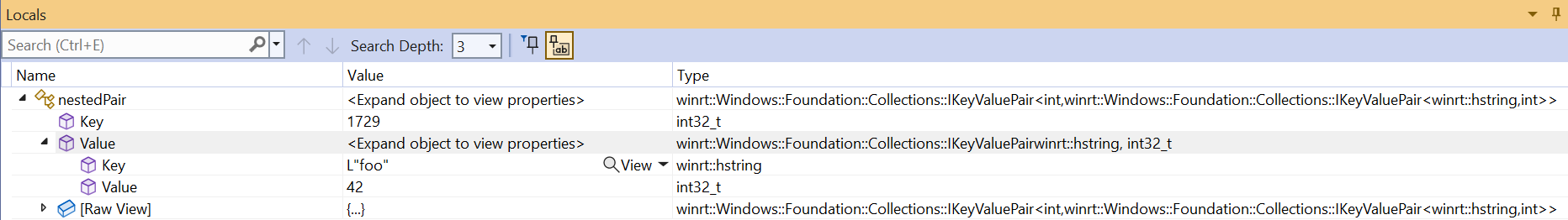 Natvis for C++/WinRT doesn't work · Issue #2809 · microsoft/WindowsAppSDK · GitHub