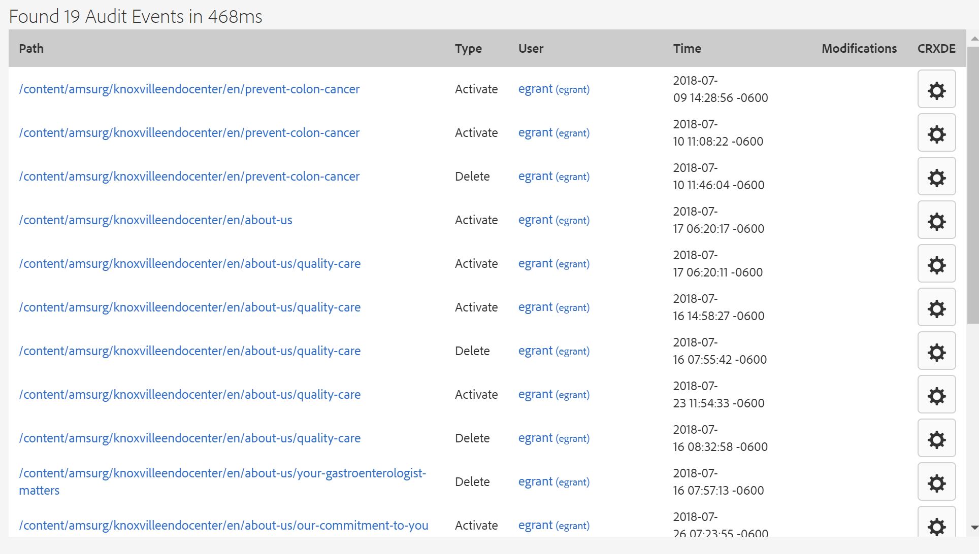 Audit Log Search not tracking new audit issues · Issue #1452 · Adobe-Consulting-Services/acs-aem ...