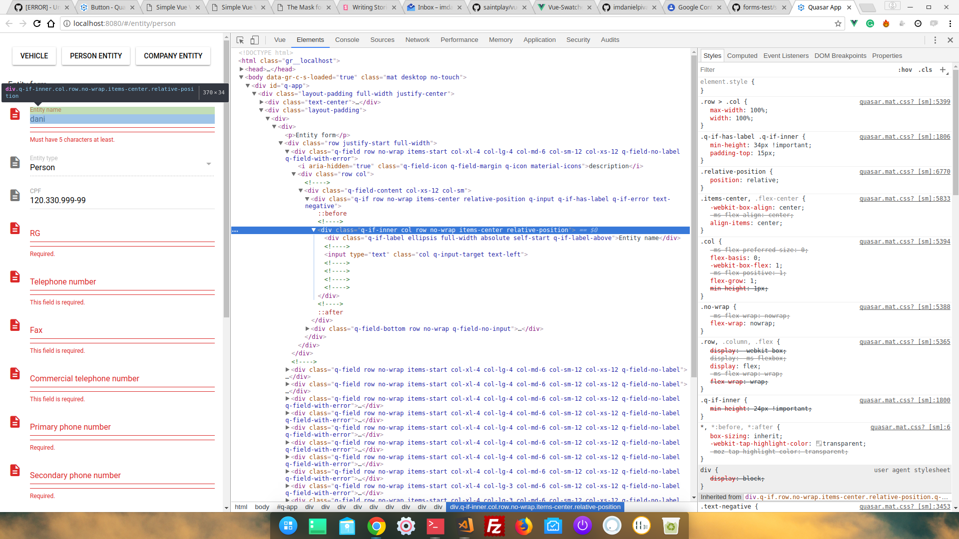 [ERROR] - Unexpected border-top In QField When Using "helper" or "error-label" props · Issue ...