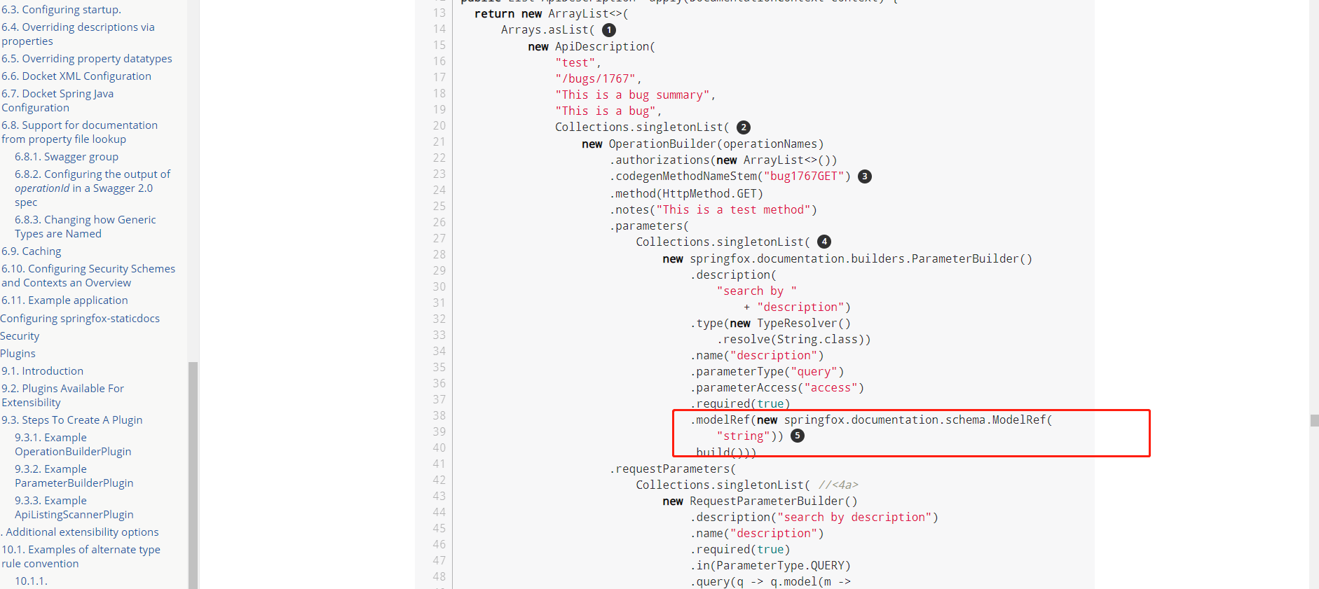 官网的文档中部分代码已经过时, 并且我并未在其他地方找到相关示例 · Issue #3803 · springfox/springfox · GitHub