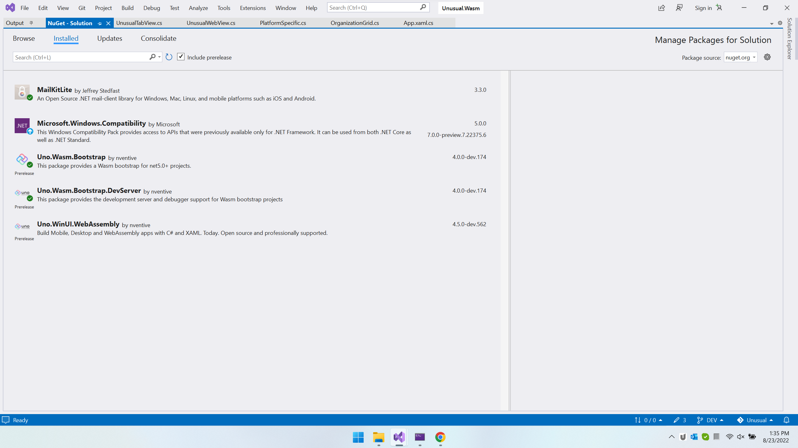 Wasm Updating To Latest Dev Bits Breaks My Project · Issue 9574 · Unoplatformuno · Github 