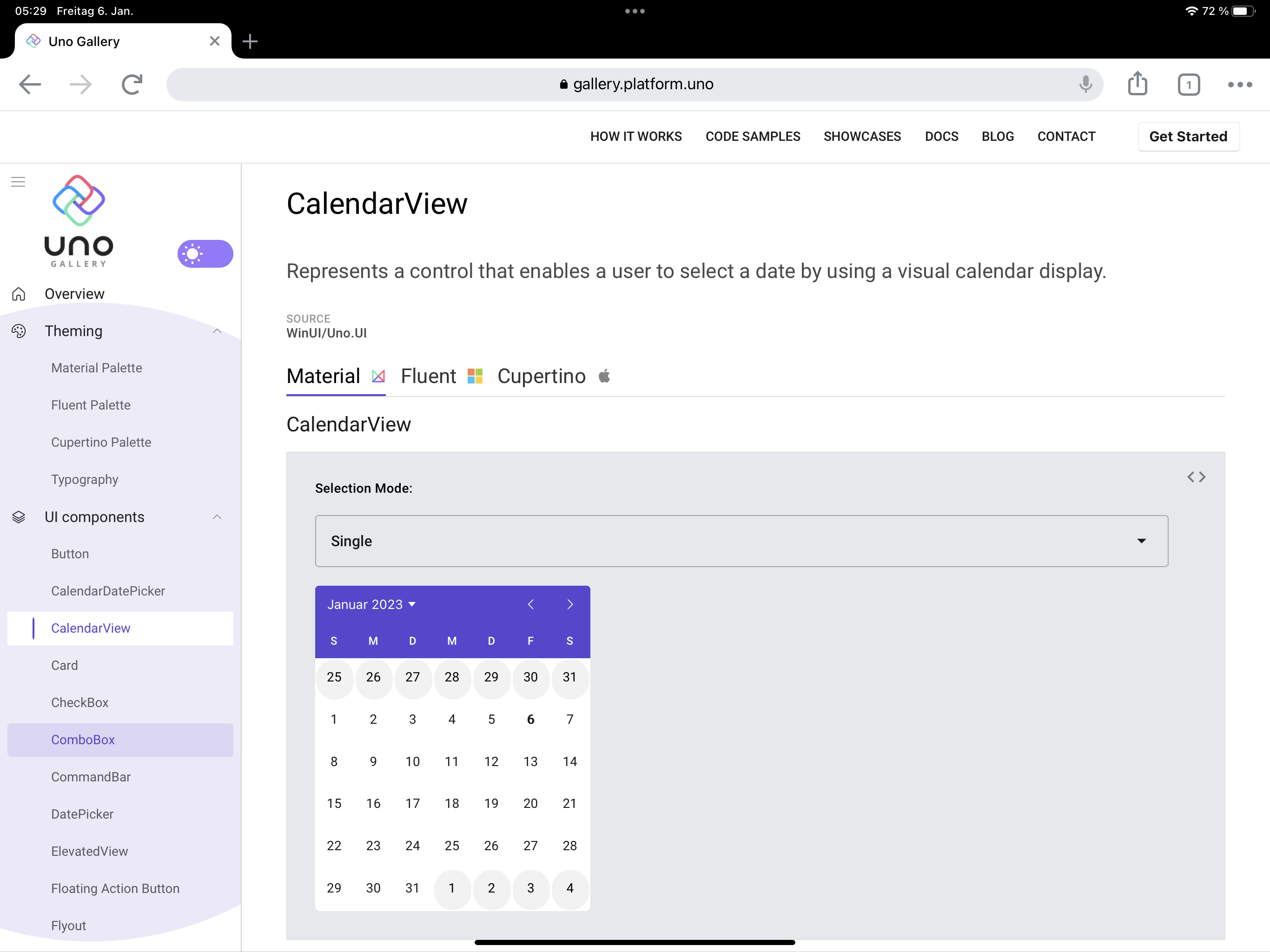[WASM + iPadOS] Uno.Gallery: various rendering issues · Issue #10902 · unoplatform/uno · GitHub