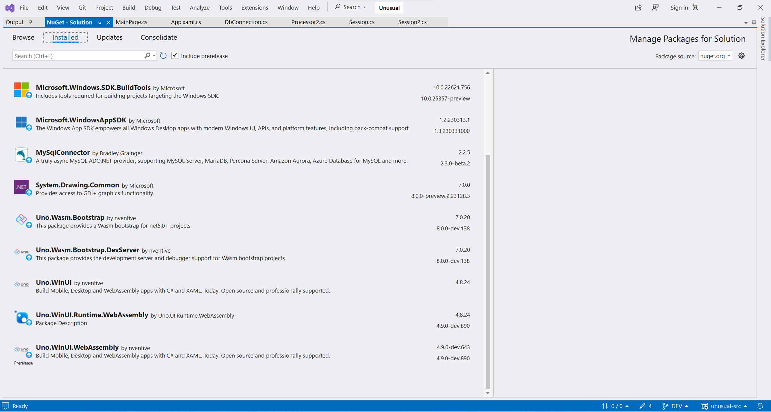 [WASM] Upgrading to latest 4.9.0-dev.890 corrupts my project · Issue ...