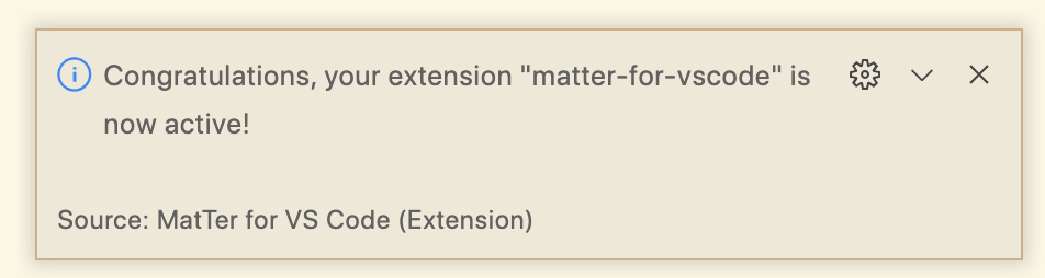 "Congratulations" notification pop-up when spawning terminal · Issue #11 · mauzigoe/matter-for ...