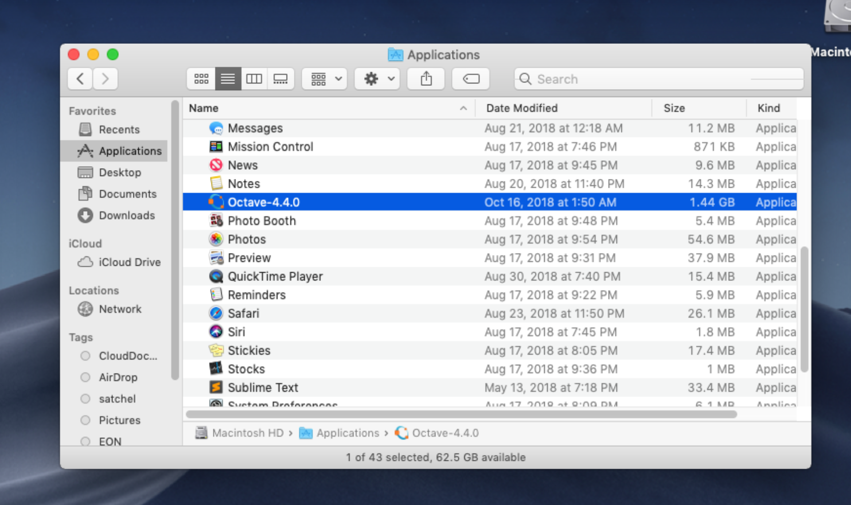 4.4.0 RC2 on Mojave 10.14.1 · Issue #9 · octave-app/octave-app · GitHub