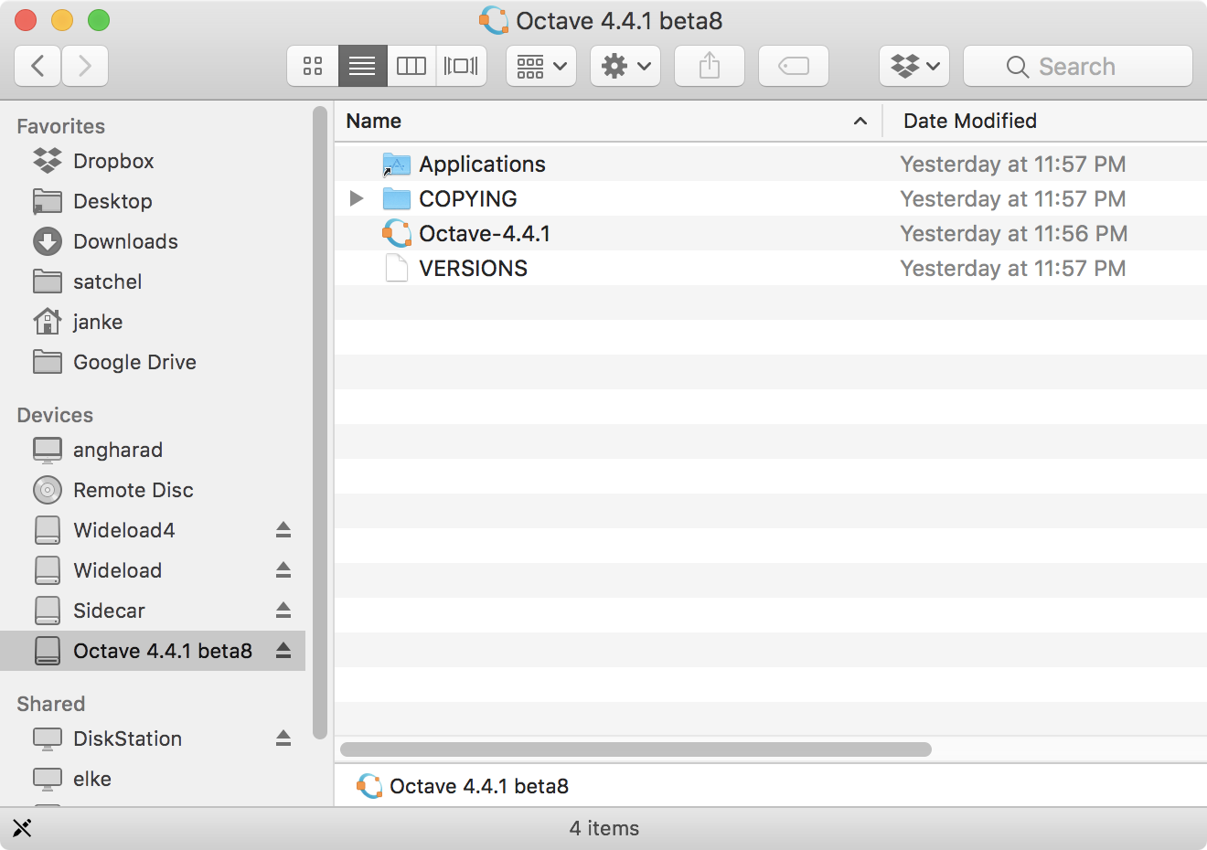 Add "betaN" or other build suffix to volume label of DMGs · Issue #111 · octave-app/octave-app ...