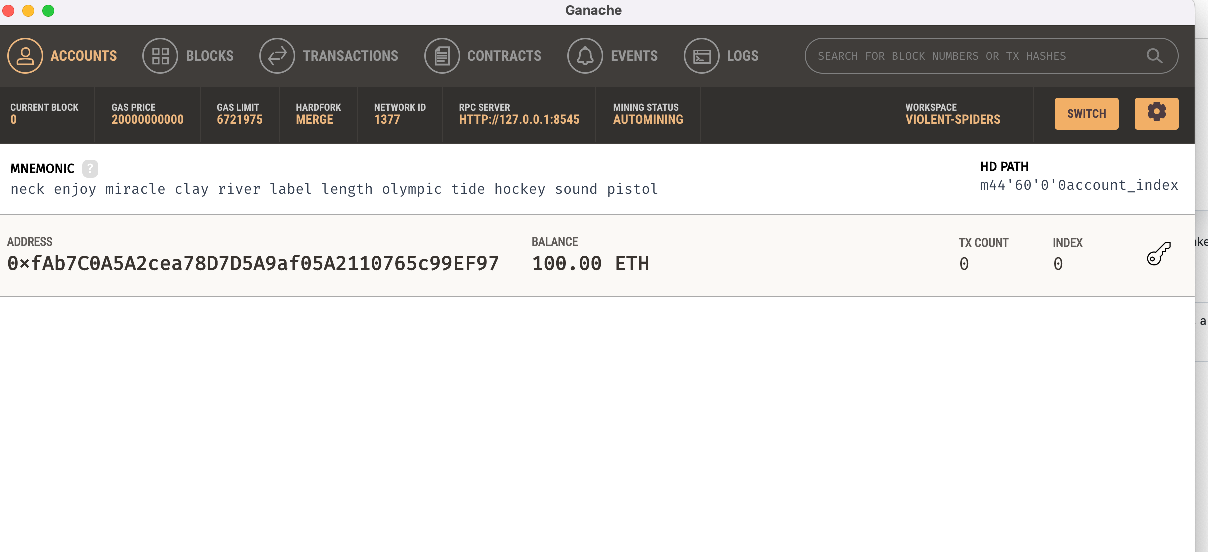 OnlyHardhatNetworkError: This helper can only be used with Hardhat Network. You are connected to ...