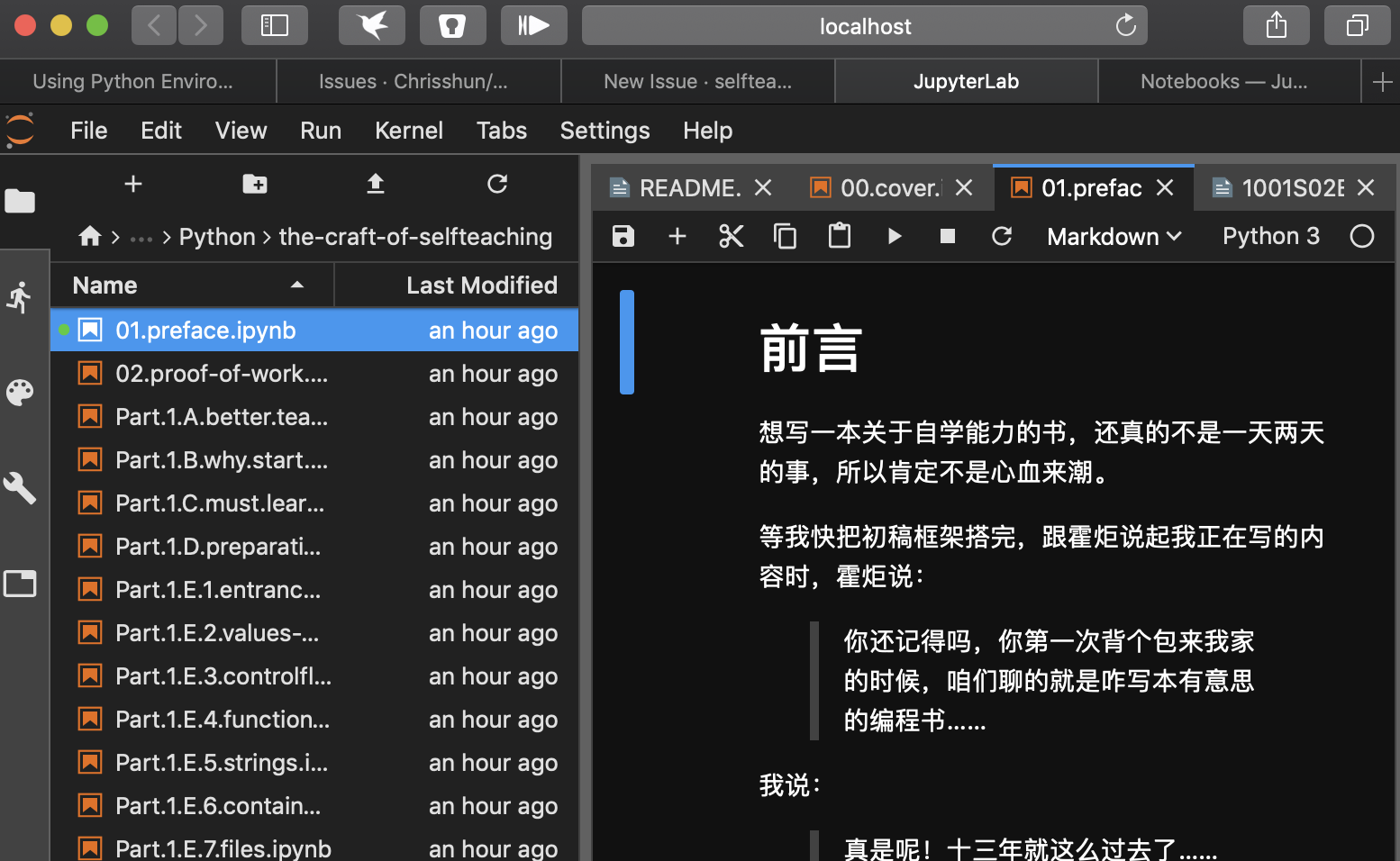 Day02 打开Jupyter lab后，没找到目录，没找到书 · Issue #3771 · selfteaching ...
