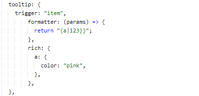 [Bug] rardar 雷达图 tooltip的formatter和rich配合使用不生效 · Issue #17332 · apache/echarts · GitHub