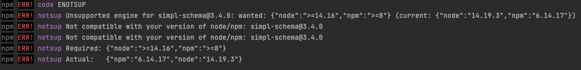 New Simpl Schema 340 Incompatible With Meteor Npm 61417 · Issue 12364 · Meteormeteor · Github 4900