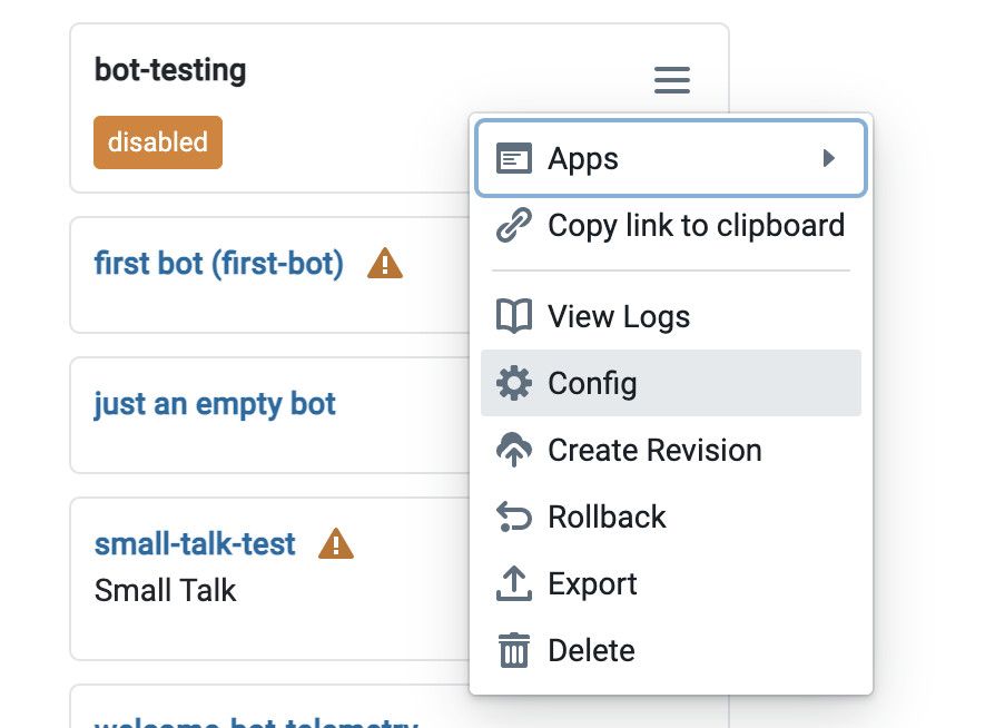 "[BP_0044] Not Found: Bot is disabled" is always thrown when there is a ...