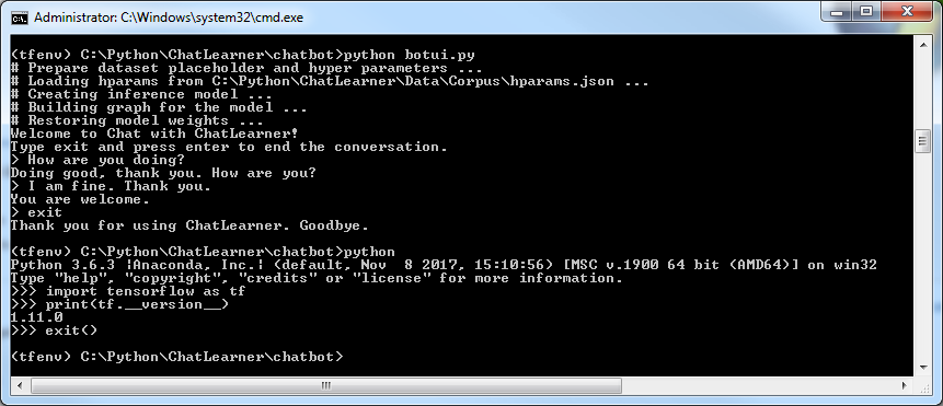 Tensorflow version 1.11 · Issue #64 · bshao001/ChatLearner · GitHub