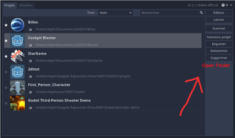 Improve discoverability of "Open Project Folder" button in the Project Manager · Issue #619 ...