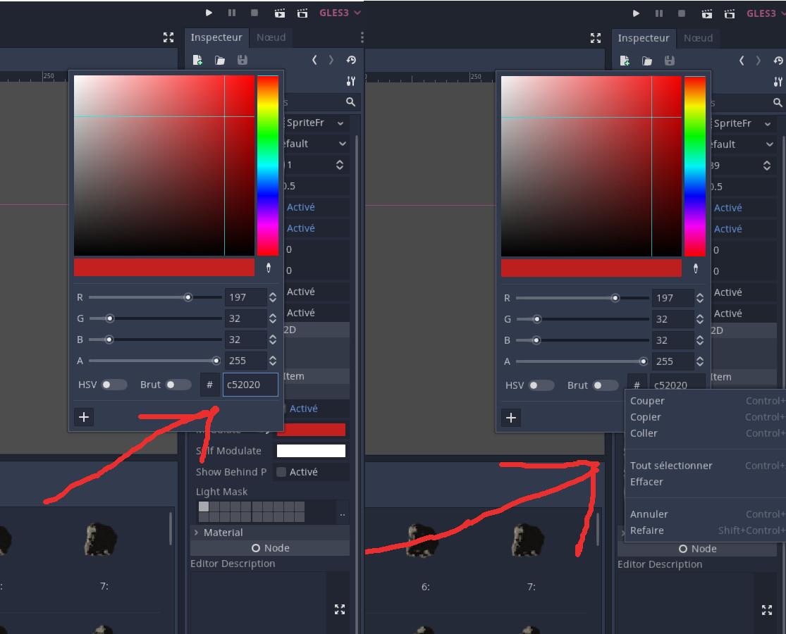 Copy/Paste not working in ColorPicker · Issue #37410 · godotengine/godot · GitHub