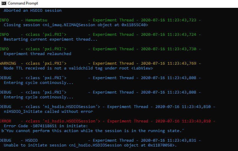 HSDIO not re-initializing correctly · Issue #27 · QuantumQuadrate/Instrument_Servers · GitHub