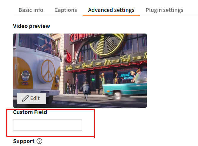add custom html element in advanced settings page of video form using plugin · Issue #5208 ...