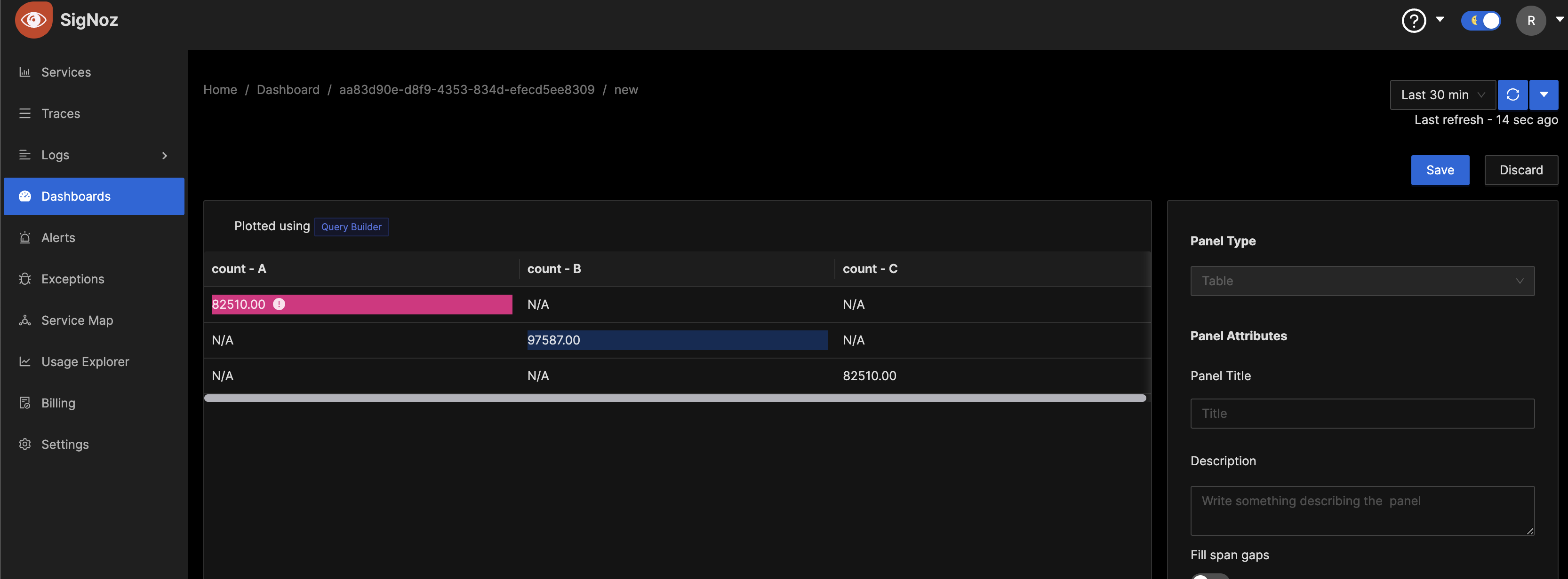 Scroll bar in table panel · Issue #4042 · SigNoz/signoz · GitHub