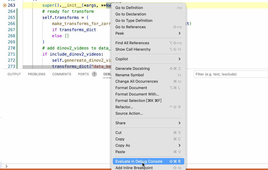 "DEBUG CONSOLE" tab cannot show result automaticly · Issue #192952 · microsoft/vscode · GitHub
