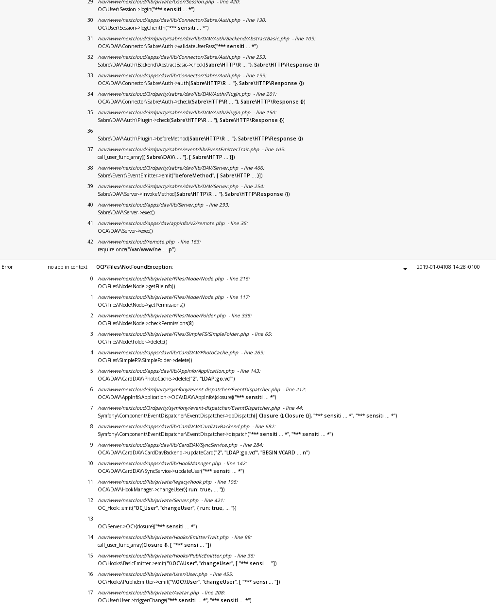 OCP\Files\NotFoundException related to user's avatar · Issue #8635 · nextcloud/server · GitHub