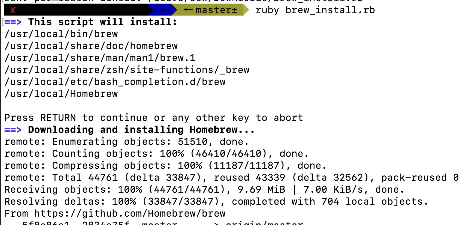 安装 Homebrew · Issue #1136 · neolee/pilot · GitHub
