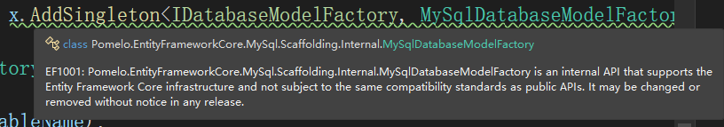 Make `IDatabaseModelFactory` always be an open api? · Issue #29515 ...