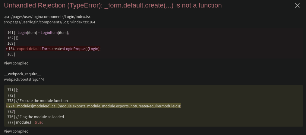🐛[BUG] 登录页面出现错误_form.default.create(...) is not a function · Issue #5983 · ant-design/ant-design ...