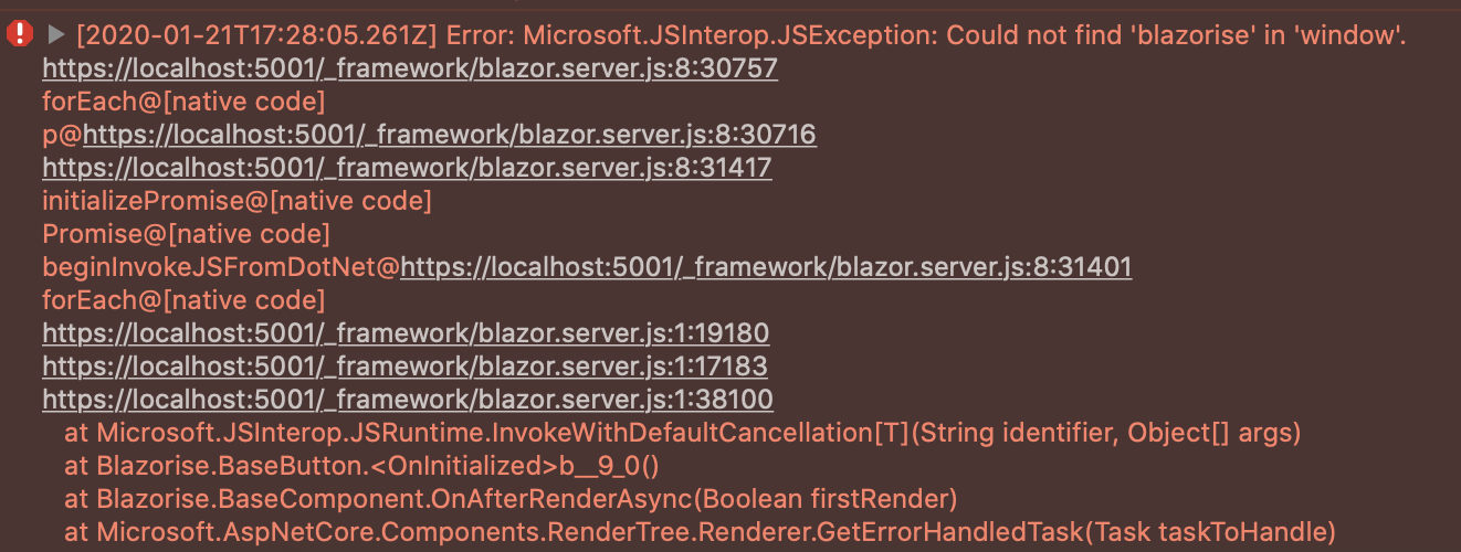 Could not find 'blazorise' in 'window' · Issue #220 · Megabit/Blazorise · GitHub