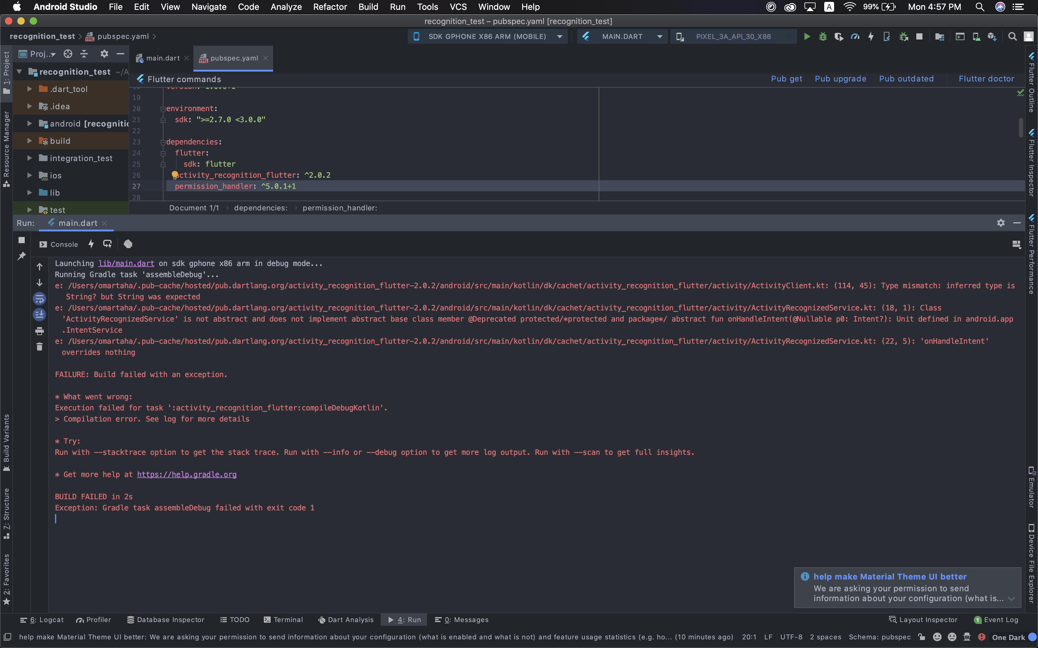 Can't Run Android app on emulator (^2.0.2) · Issue #285 · cph-cachet ...