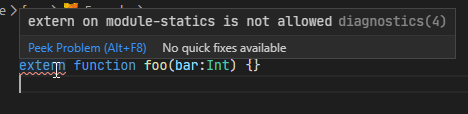 Inconsistent wording for unsupported module-static modifiers · Issue #9461 · HaxeFoundation/haxe ...