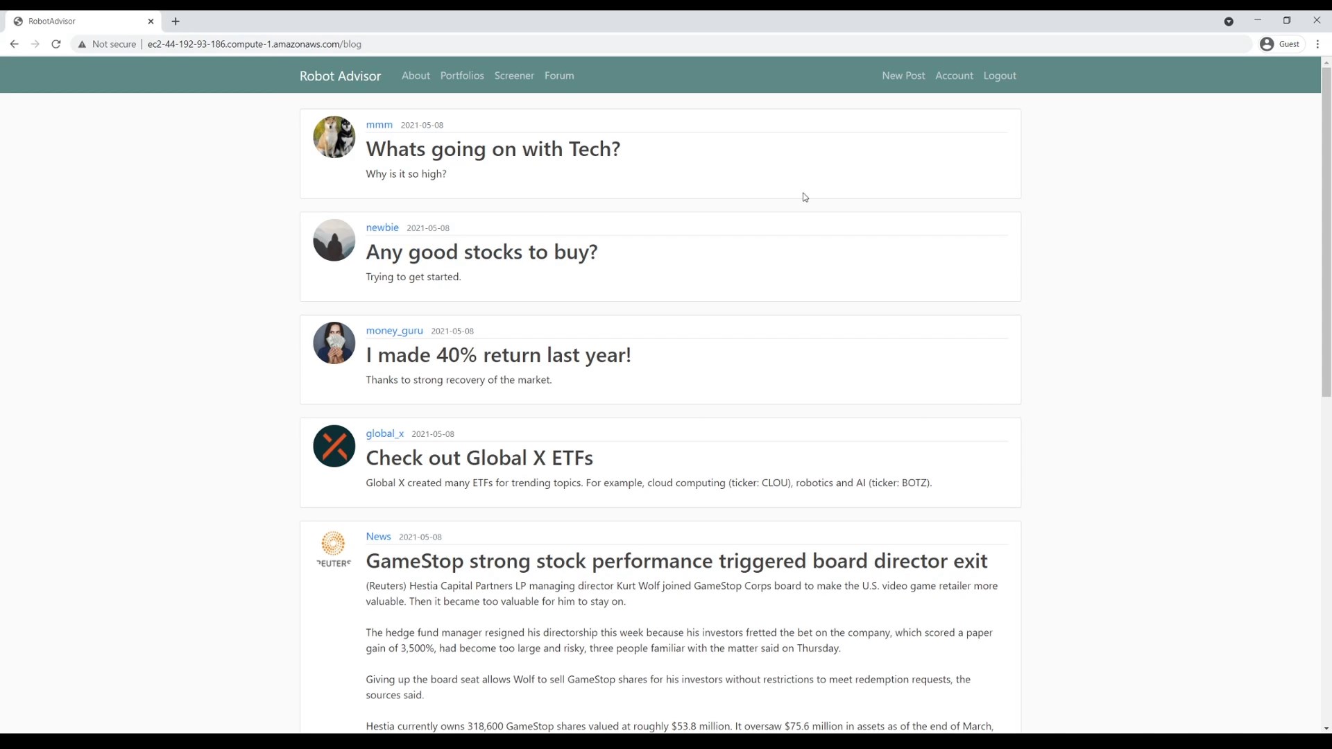 GitHub - HongfeiLi365/RobotAdvisor: A Web App Supported by MySQL, Neo4j, and Machine Learning ...
